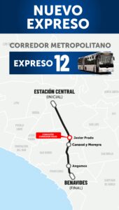RUTA EXPRESO 12 】 Información del Metropolitano